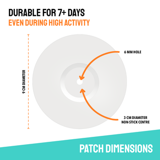 Medtronic Guardian Sensor Patches - Skin-Safe | 7+ Day Hold, 20 Pack